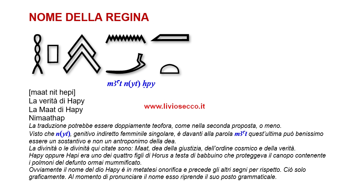 FILOLOGIA DELLA REGINA NIMAATHAP – LA CIVILTA' EGIZIA